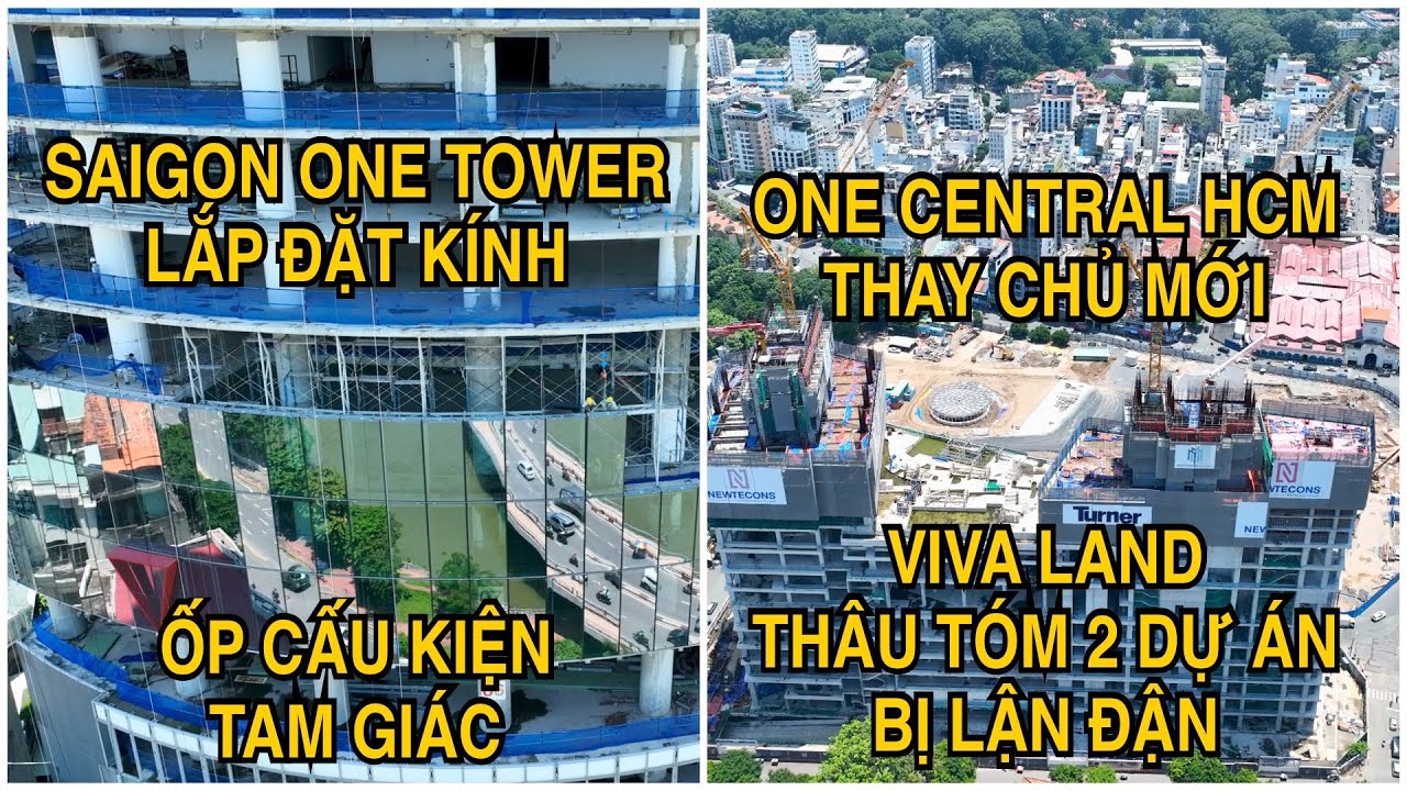 SaiGon One Tower Lắp Kính và Chi Tiết Mặt Ngoài, One Central HCM về Tay ...