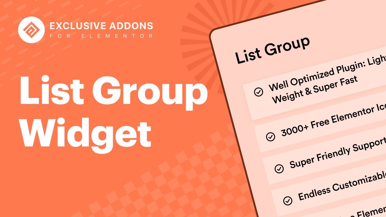 Learn How to Configure and Style List Group Widget for Elementor Page ...