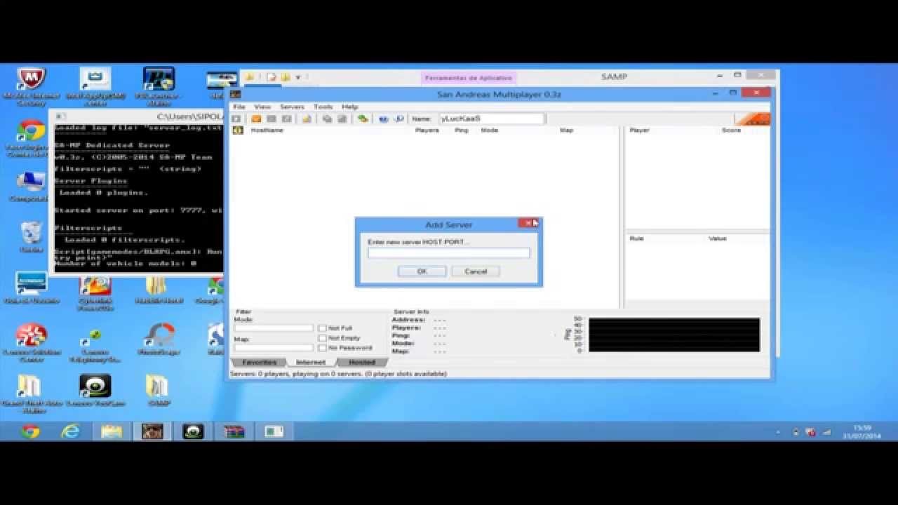 Como criar um server SAMP 0.3.7 e Configurações Básicas do PAWNO ...