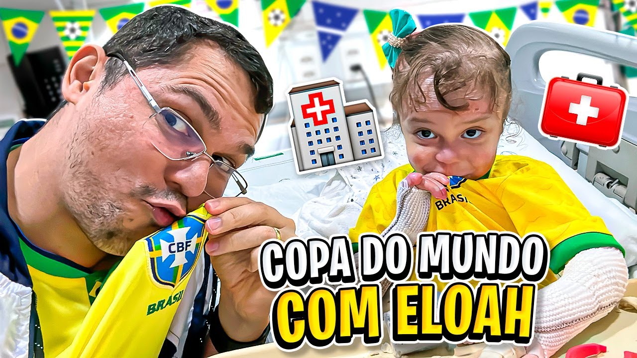 ASSISTINDO O JOGO DA COPA COM ELOAH NO HOSPITAL ! OLHA NO QUE DEU ...