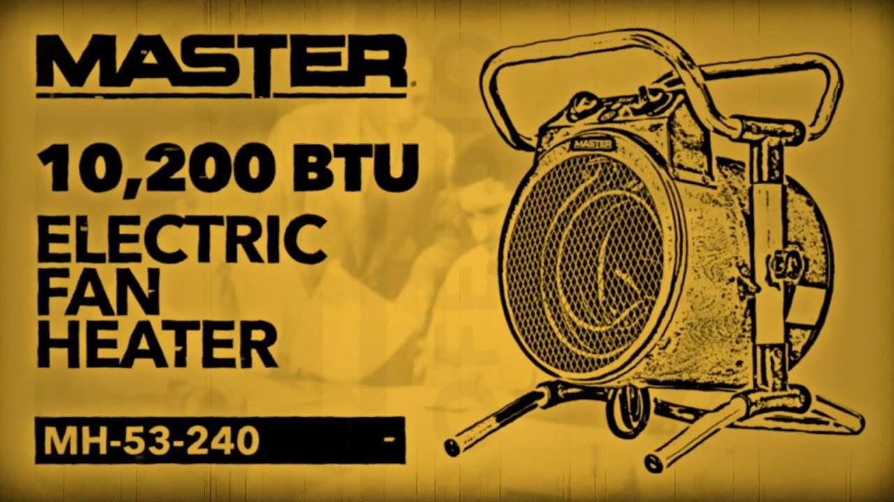 Master® | 10,200 BTU Electric Fan Heater - YouTube
