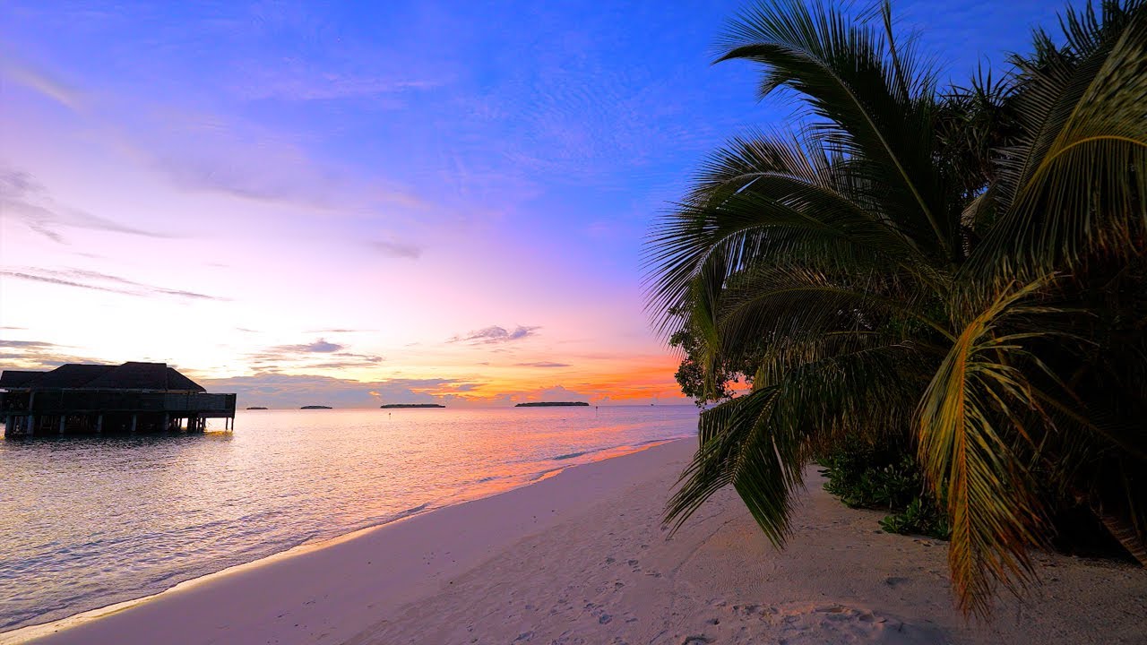 Ocean 4K UHD 🏝 Relax on a Luxury Island in Maldives - YouTube