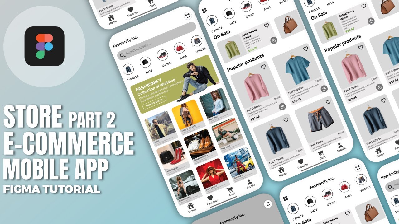Designing E-Commerce Mobile Apps in Figma: Complete Guide #part2 - YouTube