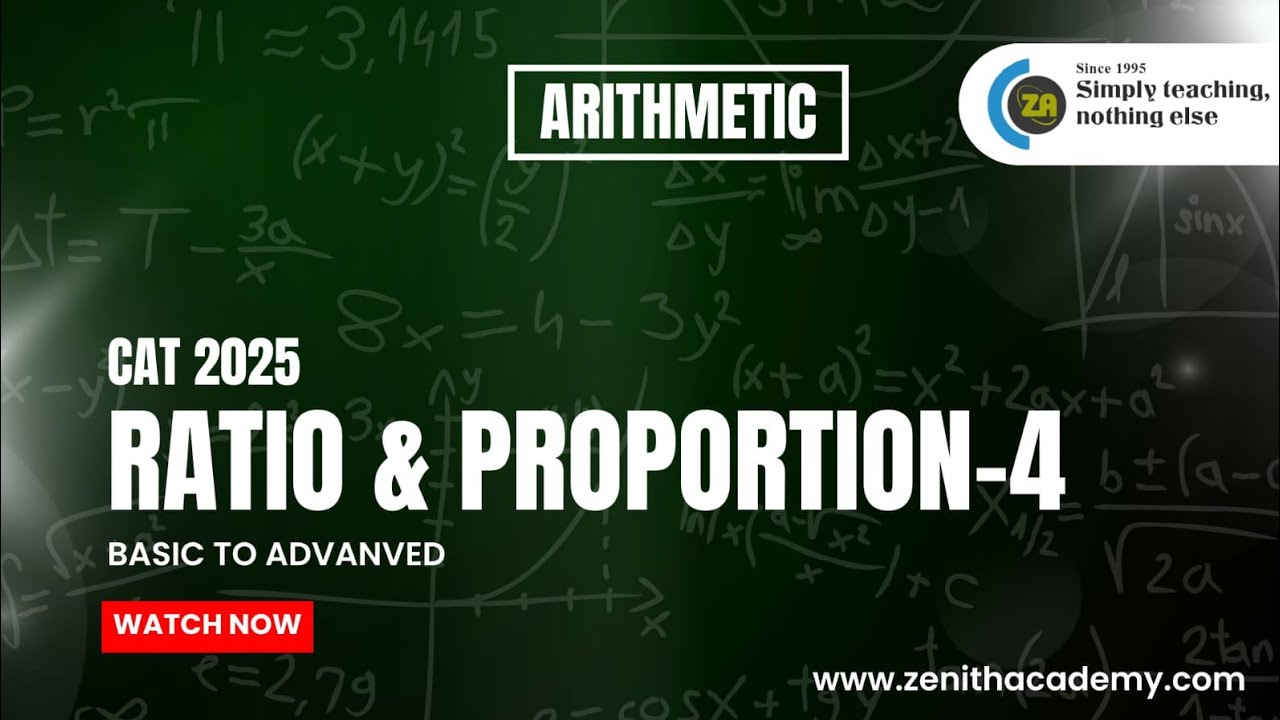 Ratio & Proportion – 4 Concept Questions | CAT Preparation 2025 ...