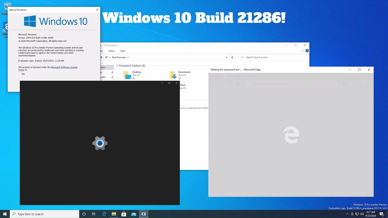 Windows 10 Build 21286- The most usable Windows 10 Insider Build (500 ...
