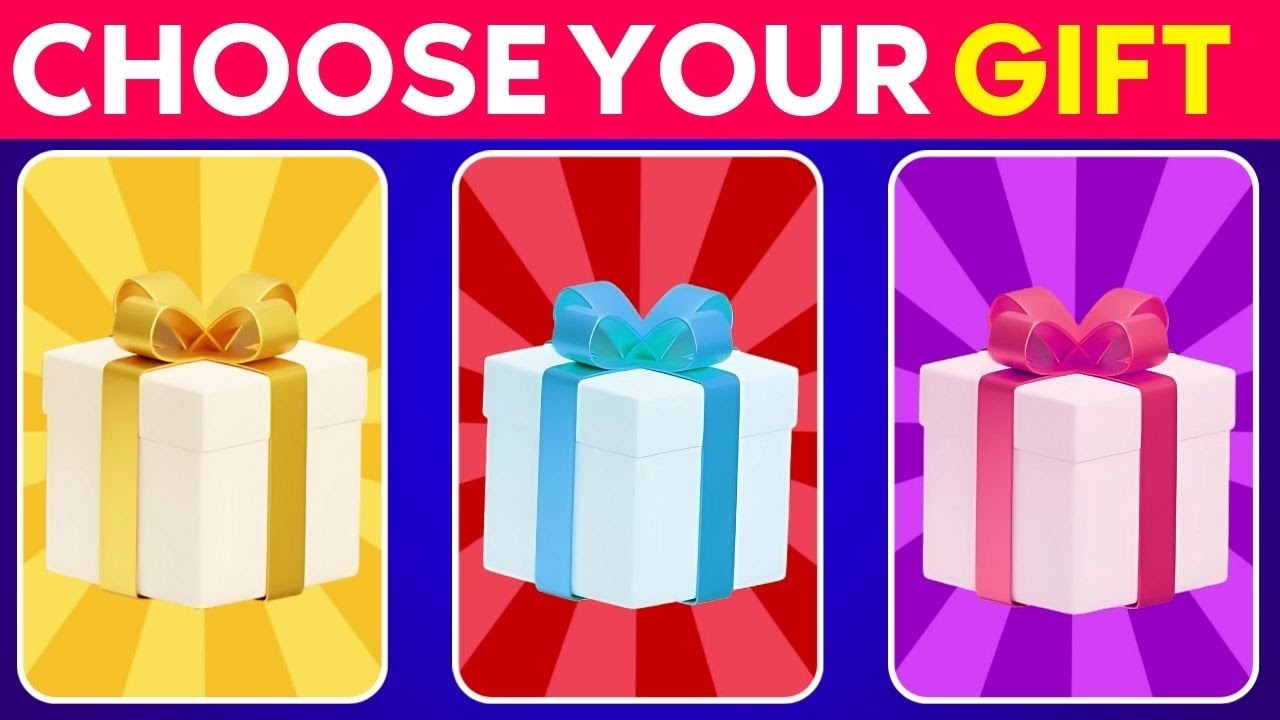 Choose Your Gift: 3 Gift Challenge Surprise - YouTube