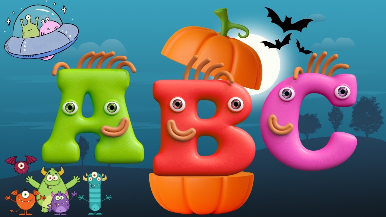 ABC Monsters Go Trick or Treating! 🍬| Halloween Alphabet Song for Kids ...