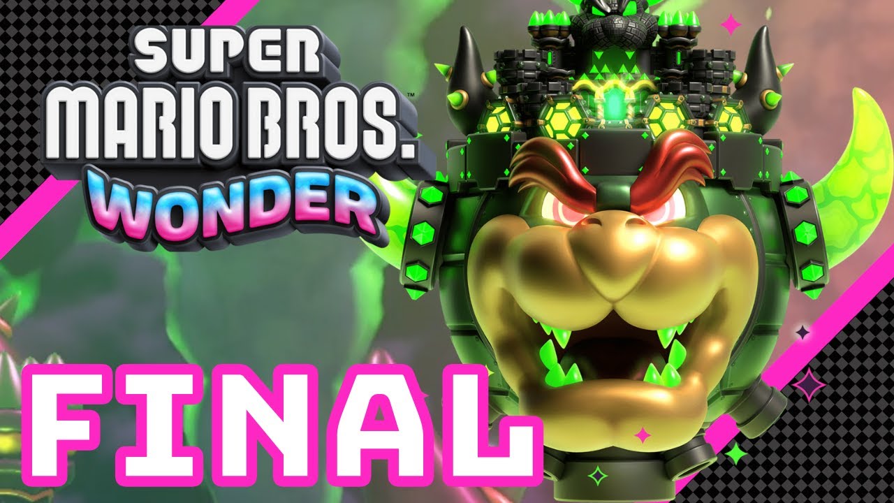 Super Mario Bros. Wonder - Inside Castle Bowser 100% - 100% Playthrough ...