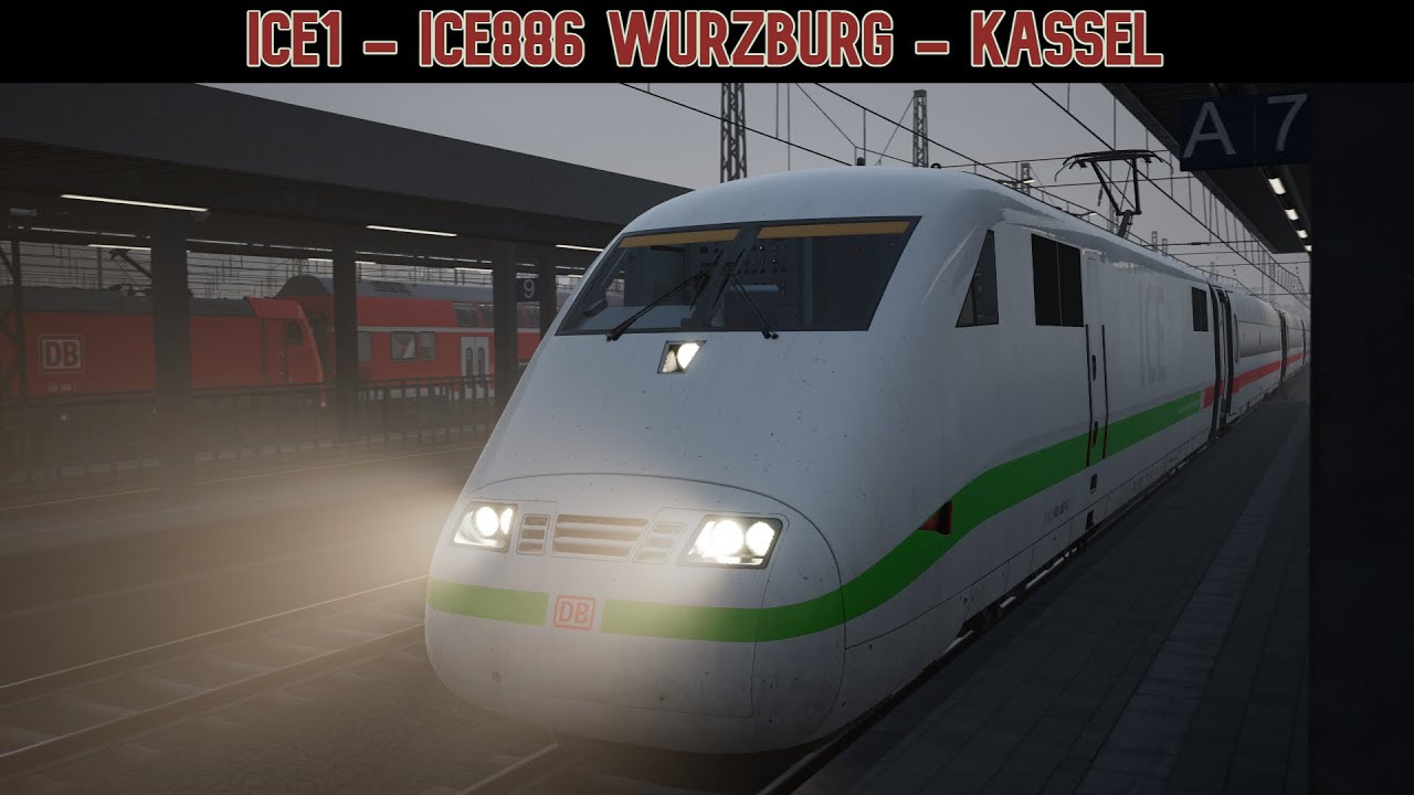 TSW5 - Conduzco la BR401 ICE 1 en el servicio 886 Desde Würzburg a ...