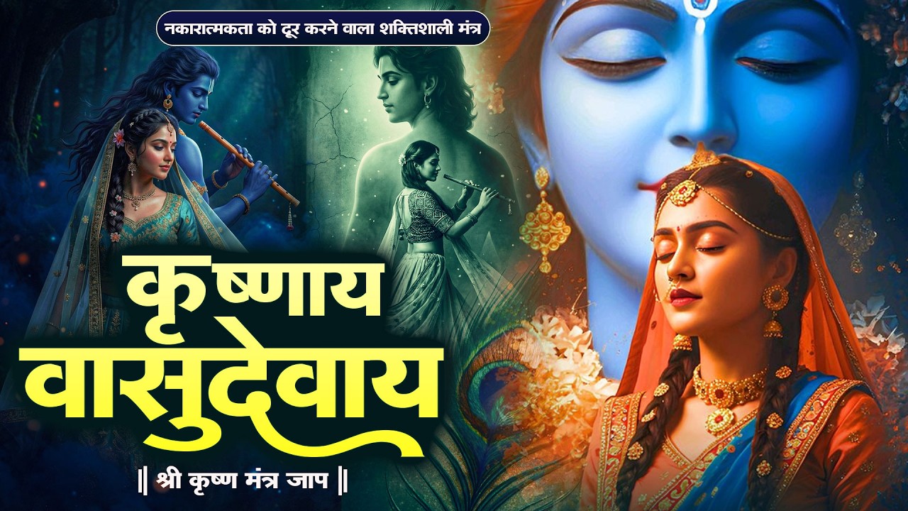 श्रीकृष्ण मंत्र जाप | ॐ कृष्णाय वाशुदेवाय 108 बार | रोज़ सुनें यह ...