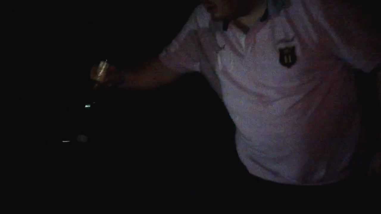 Man trys to fly kick punch machine - YouTube