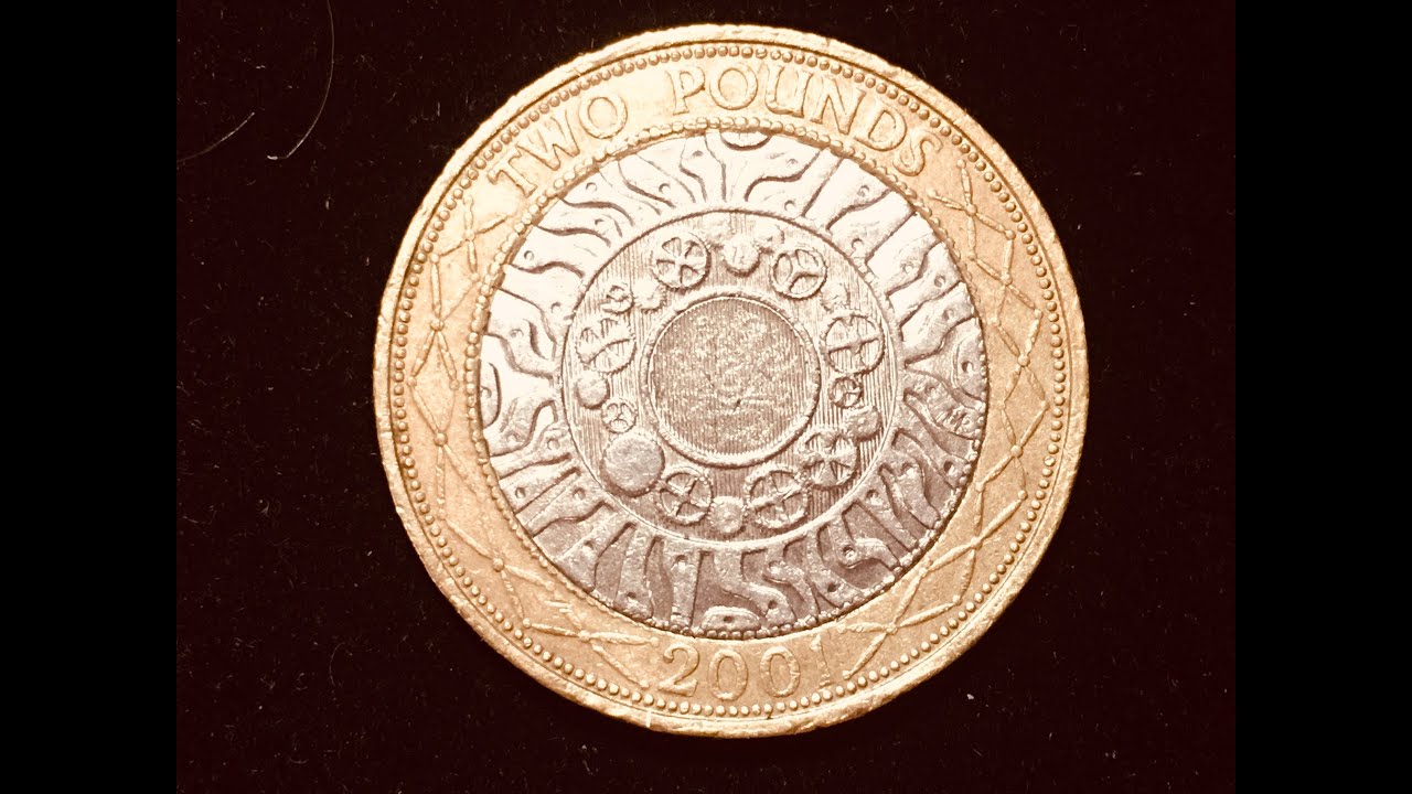 UK TWO POUNDS COIN 2001 £2 BIMETALLIC TECHNOLOGY VERSION FOUND IN MY ...