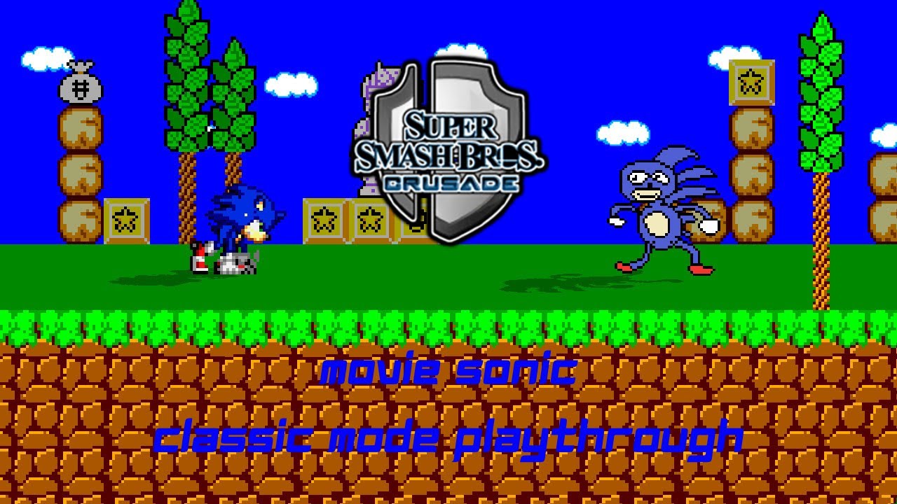 Super Smash Bros. Crusade - Movie Sonic Classic Mode Playthrough - YouTube