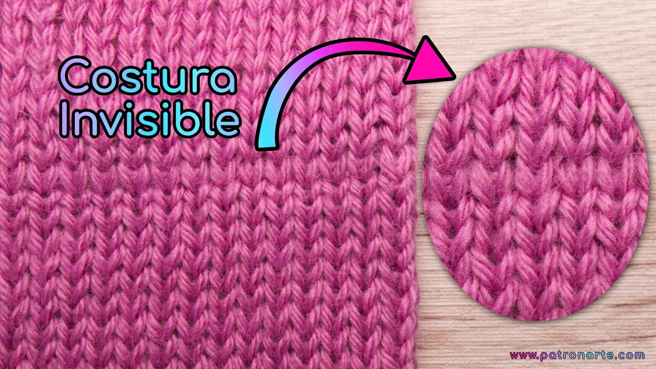 Cómo Hacer una Costura Invisible en Punto a Dos Agujas Paso a Paso ...
