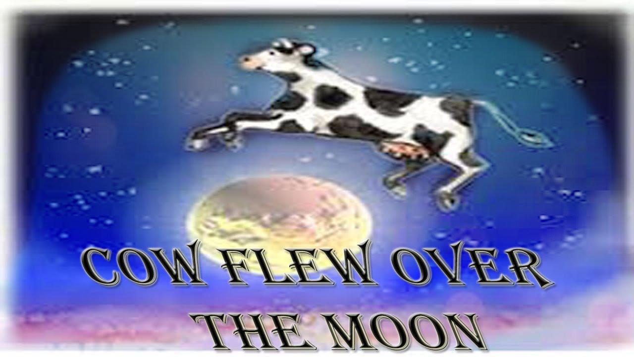 Cow Flew Over The Moon- ( Farm animals are flying ) - YouTube