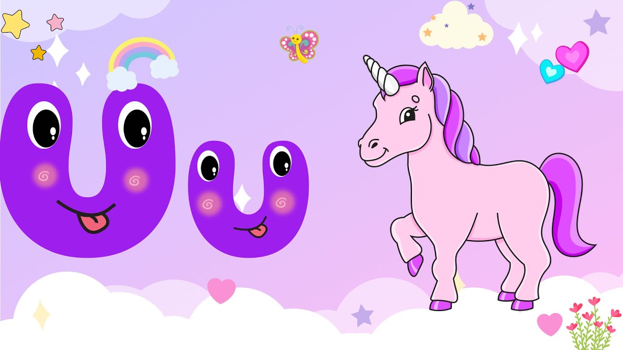 Animals for Abc song #u for unicorn #educationalforkids #learnenglish # ...