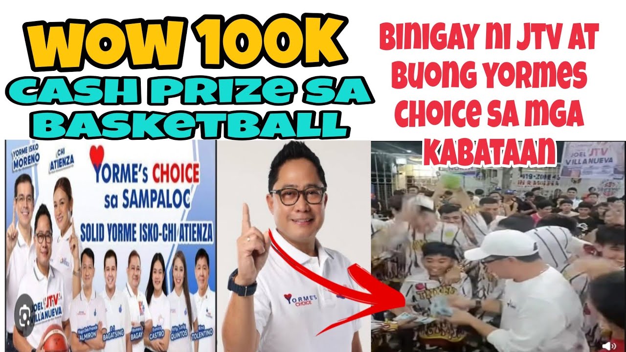 WOW 100K CASH PRICE SA CHAMPIONS SA BASKETBALL BIGAY NI JTV at BUONG ...