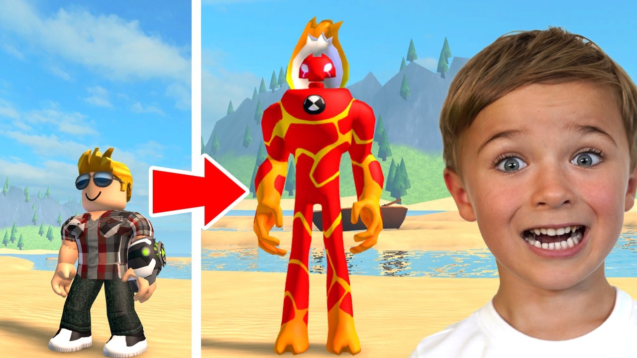 Lukas Having a Super Hero Time with Dad in Roblox BEN 10 - YouTube