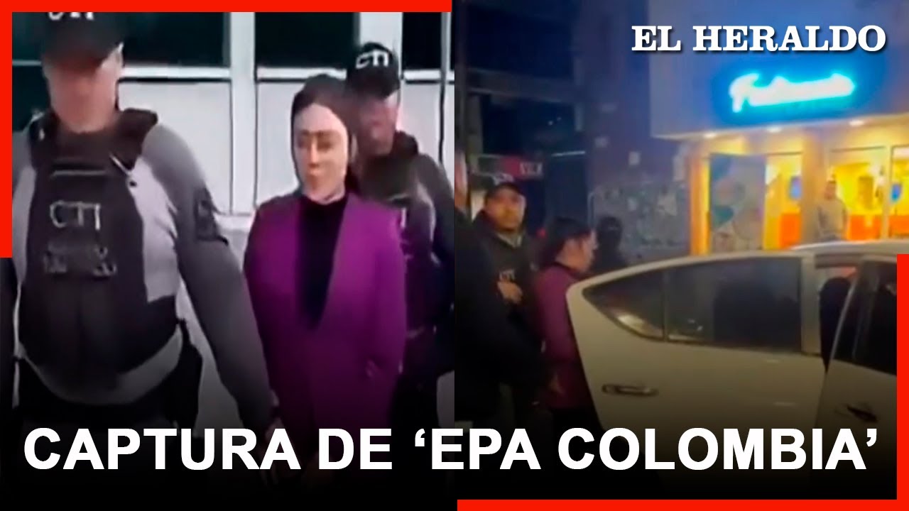 Así fue la captura de 'Epa Colombia' y su traslado hacia el búnker de la Fiscalía - YouTube