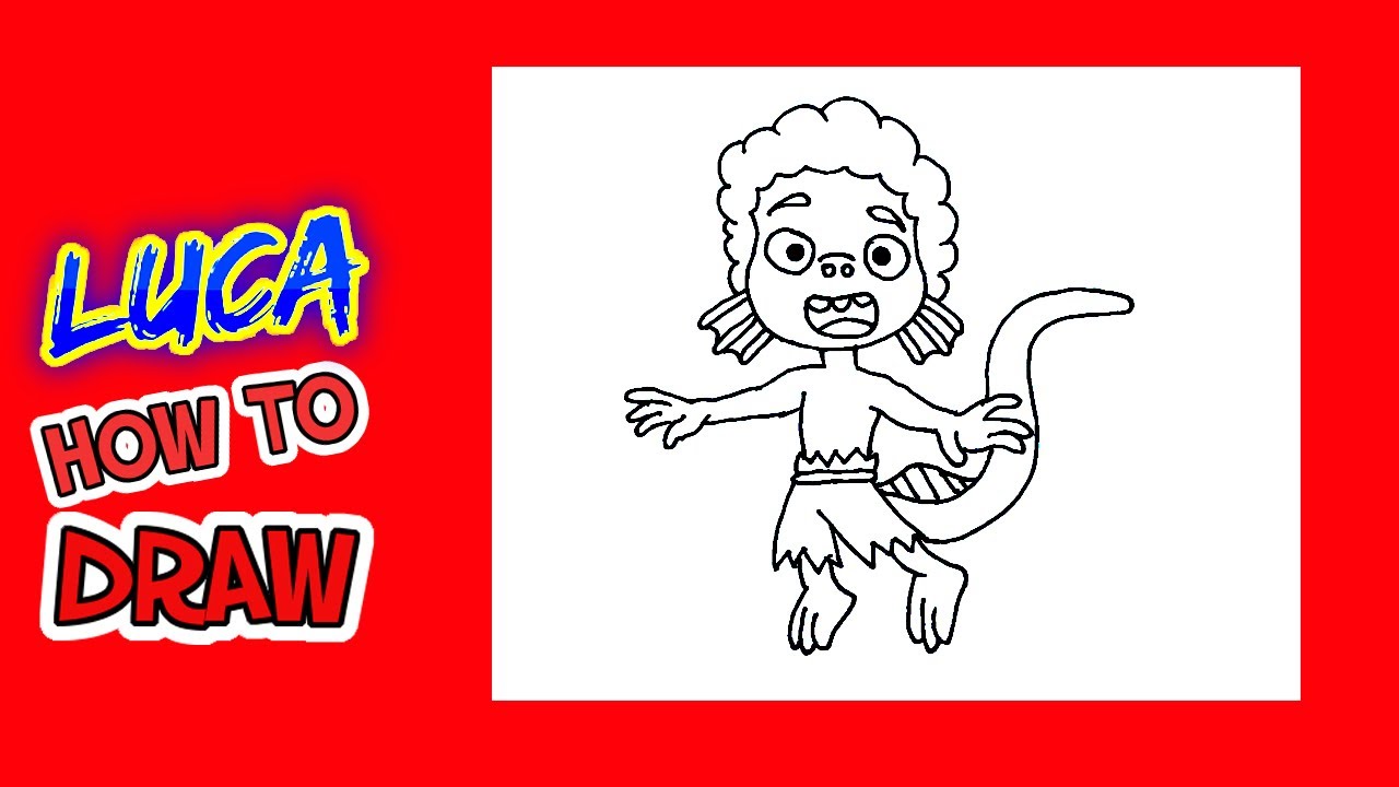 How to draw Luca | Draw Luca step by step - YouTube