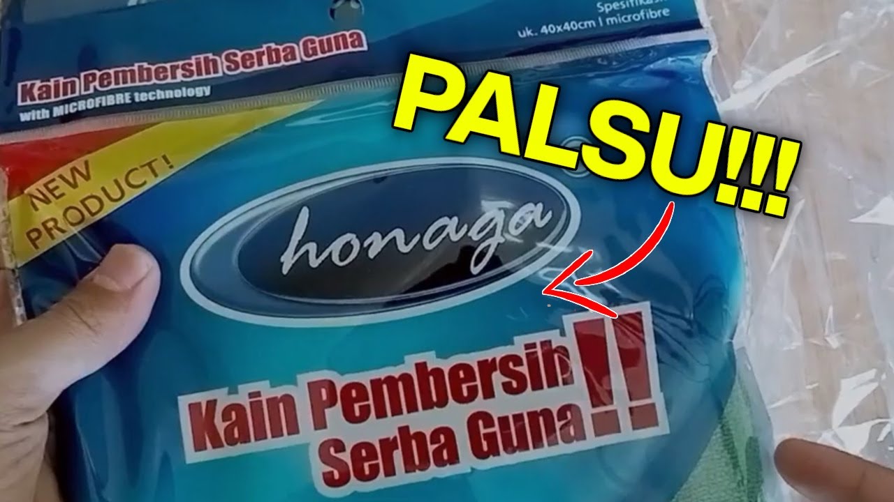 Kain Microfiber Honaga Original - YouTube