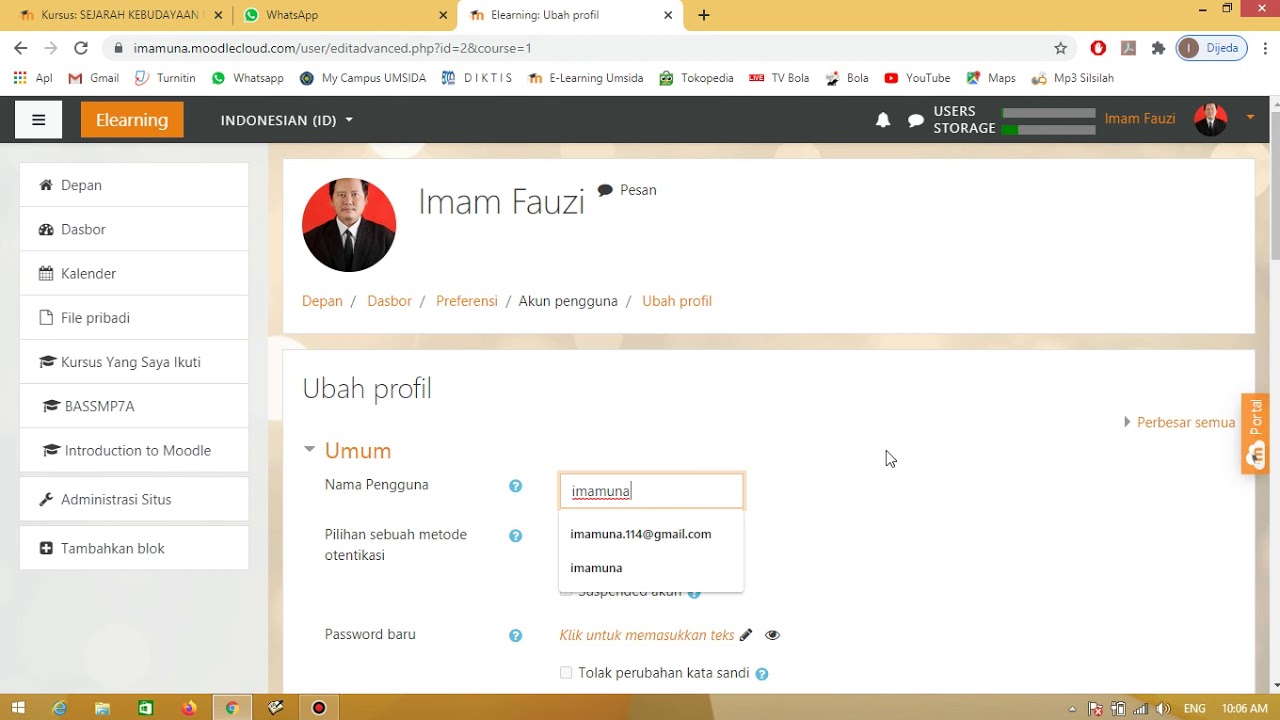 18 Mengubah Profil admin - YouTube