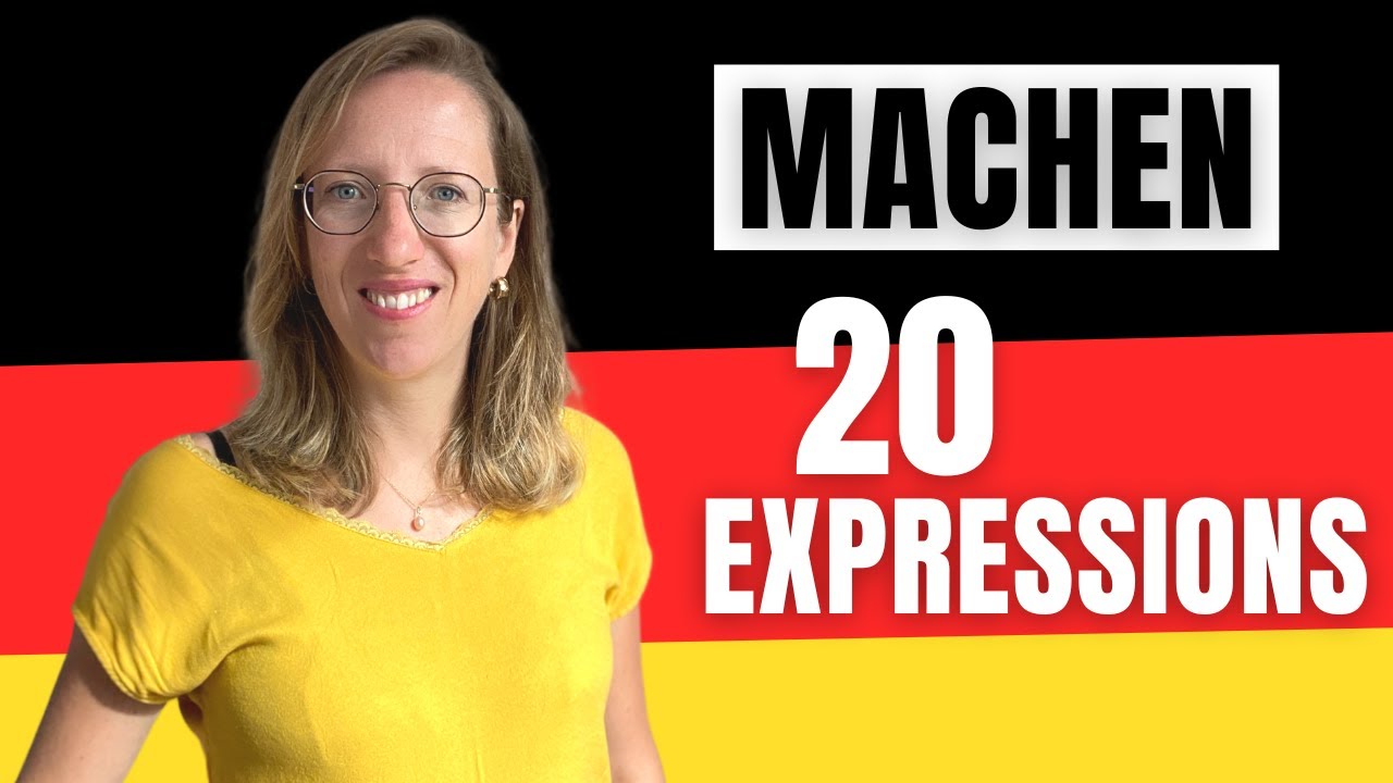 🇩🇪 20 expressions avec le verbe machen en allemand - YouTube