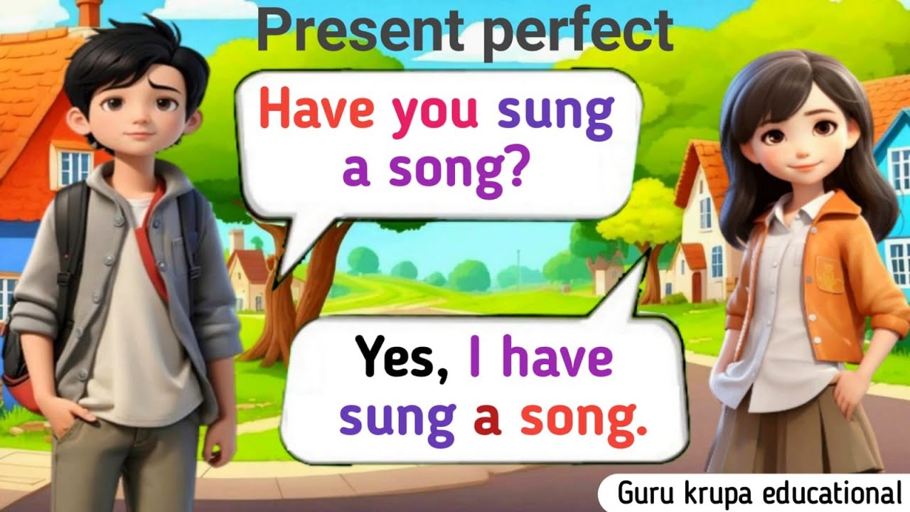 Present Perfect Tense Conversation Practice For Kids - YouTube