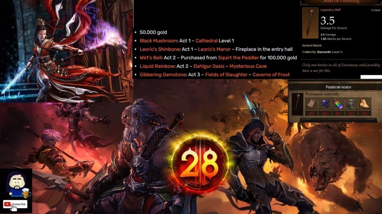 Diablo 3 Season 28 Altar Of Rites ( Staff of Herding ) - YouTube