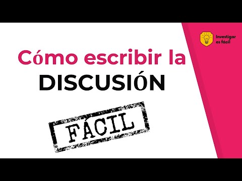 🤔🗣 ¿CÓMO HACER LA DISCUSIÓN DE UN TRABAJO DE INVESTIGACIÓN? DISCUSIÓN ...