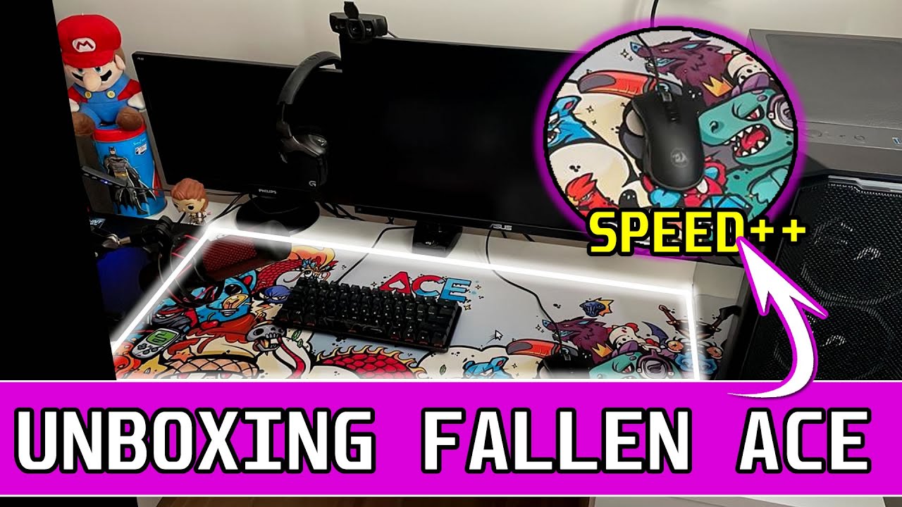 Unboxing Mousepad Fallen Ace Speed++ Estendido - Muito bom pra Valorant ...