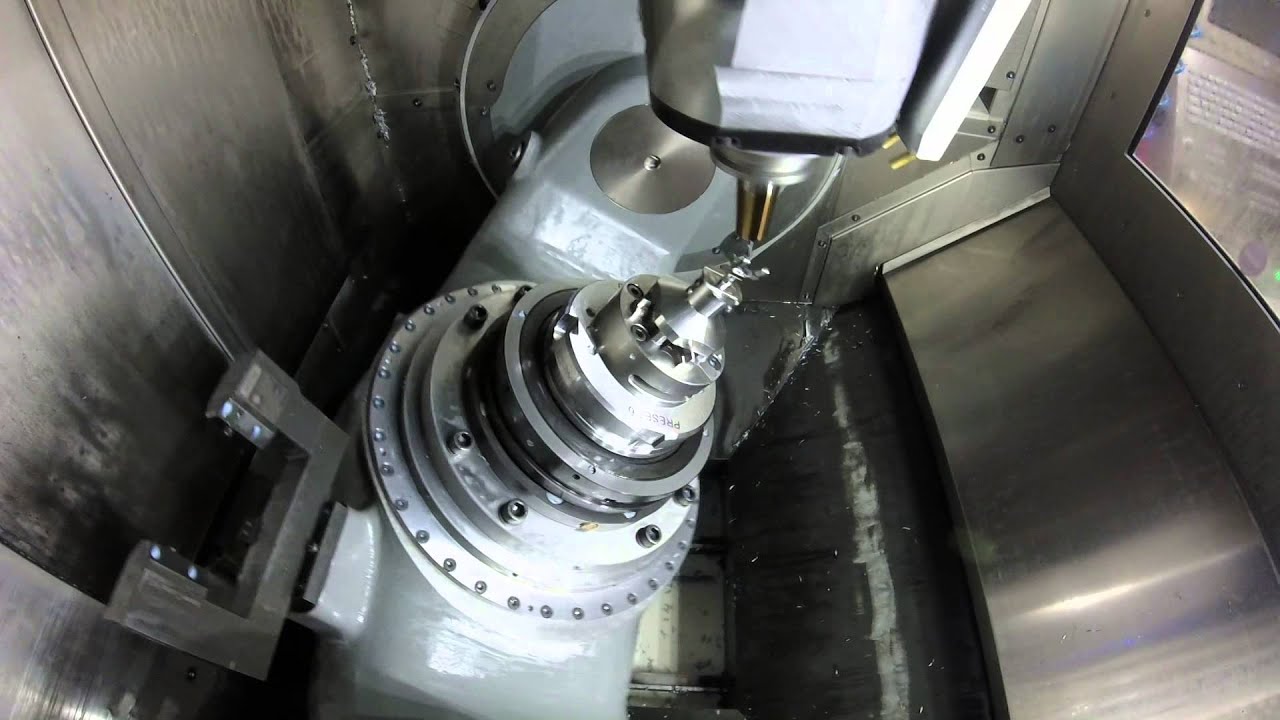 Hermle C12 5 assig simultaan afbramen - YouTube