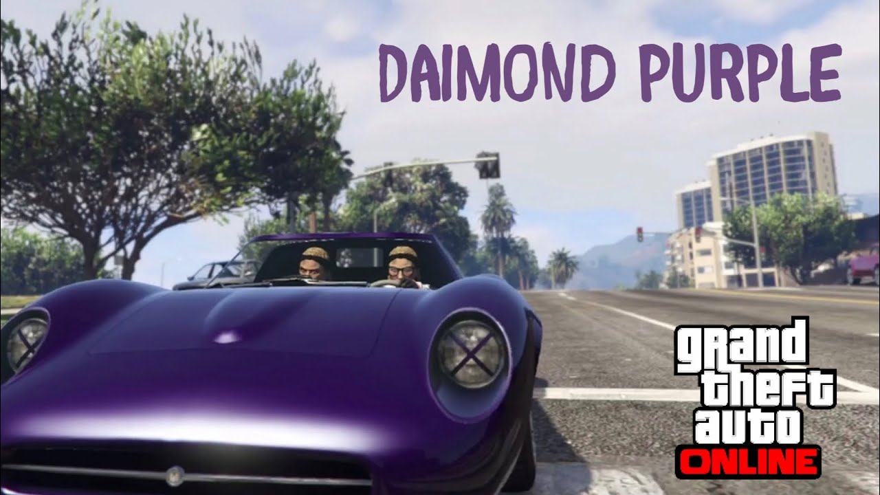 Gta 5 Online - Daimond Purple (Modded Crew Color) - YouTube