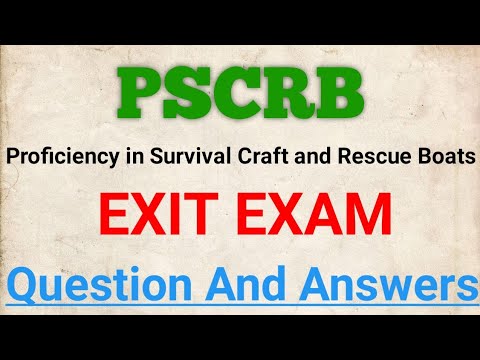 PSCRB exit exam questions answers || Proficiency in Survival Craft and ...