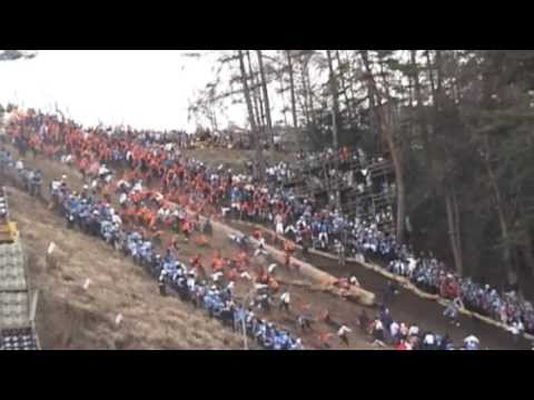 SUPER DANGEROUS!  Onbashira Festival (Japanese log riding Festival)