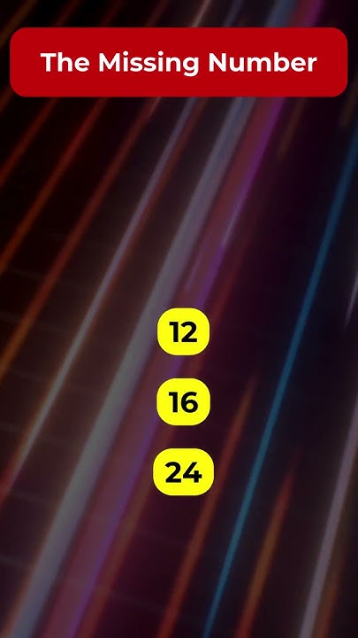 The Missing Number - YouTube