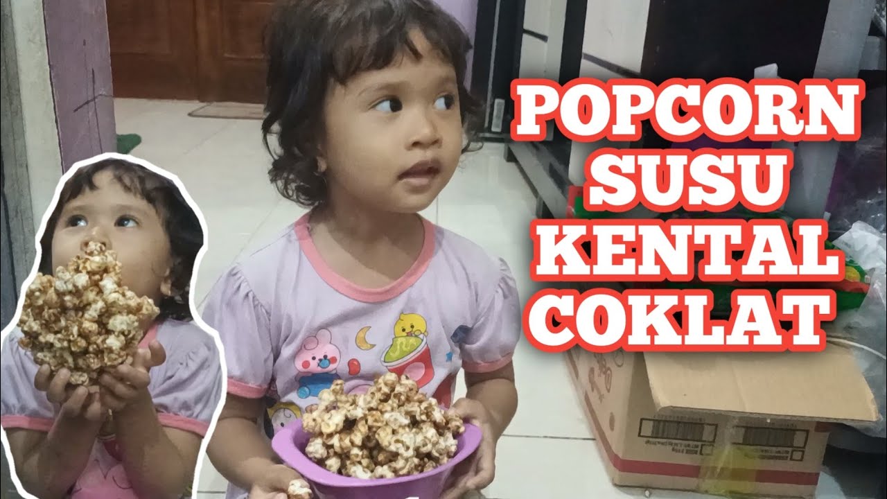 Tutorial Popcorn Susu Kental Coklat //Hanan Official - YouTube