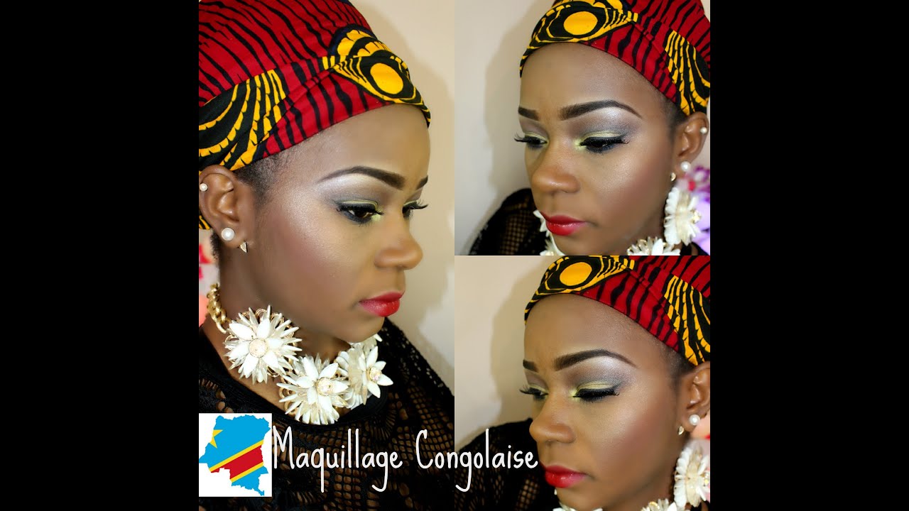 Maquillage Congolaise #1 (Rouge na Jaune) - YouTube
