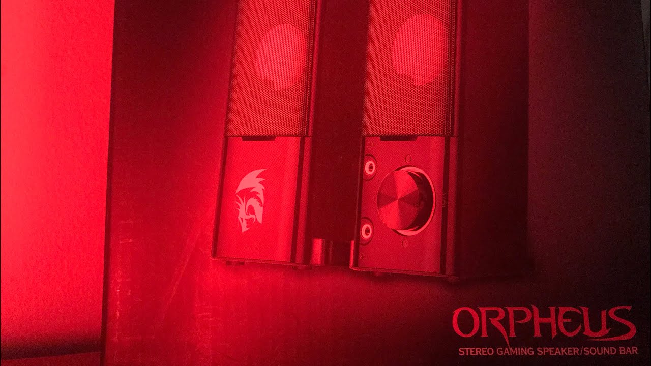 (Unboxing!) Red dragon Orpheus stereo gaming speaker - YouTube