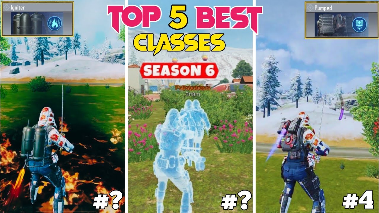 *Season 6* TOP 5 BEST CLASSES IN COD MOBILE | best br class in cod ...