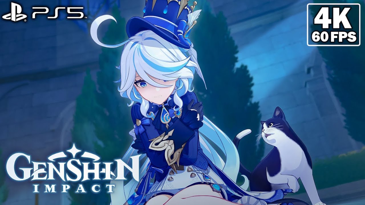 GENSHIN IMPACT PS5 "4K 60fps" | 4.1 Version | Arlecchino Attack Furina ...