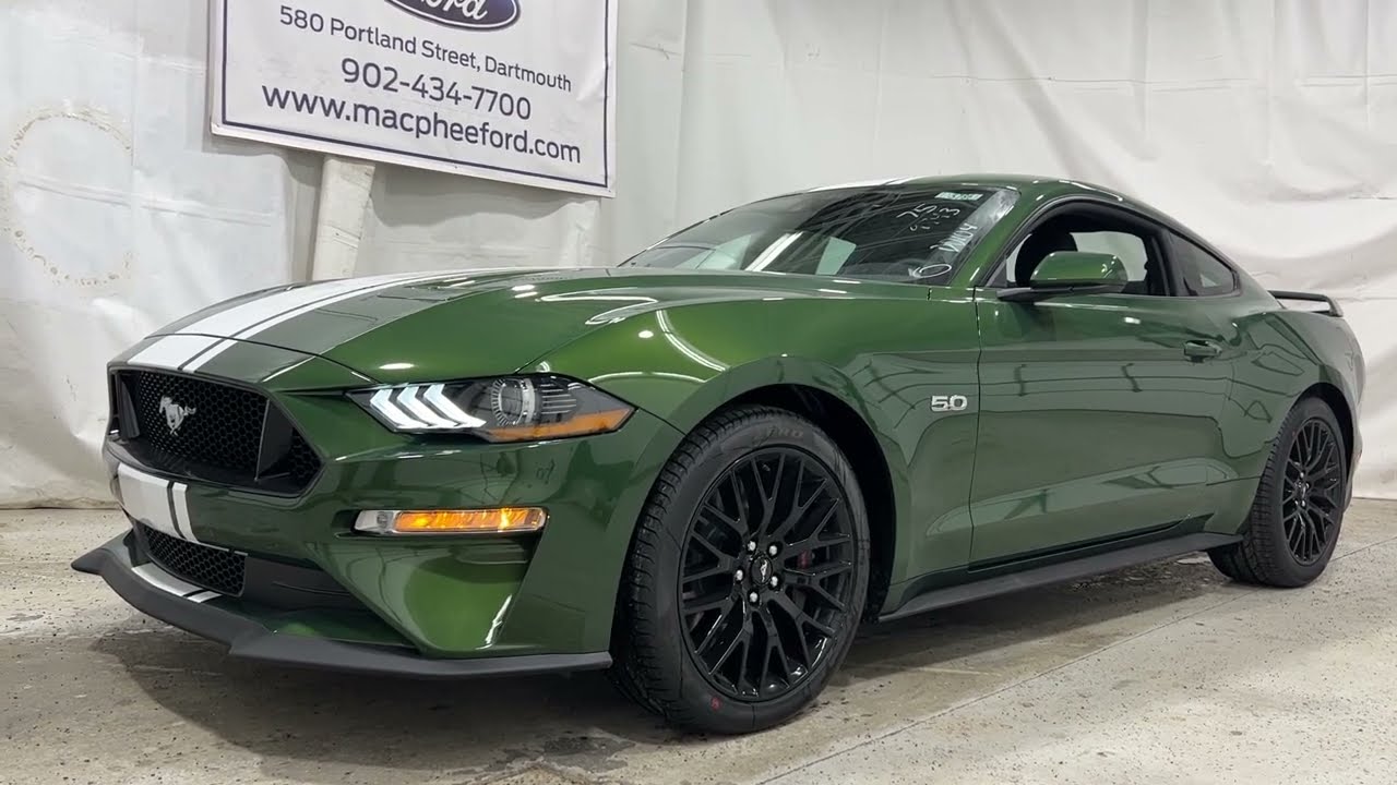 2022 Mustang Convertible Green