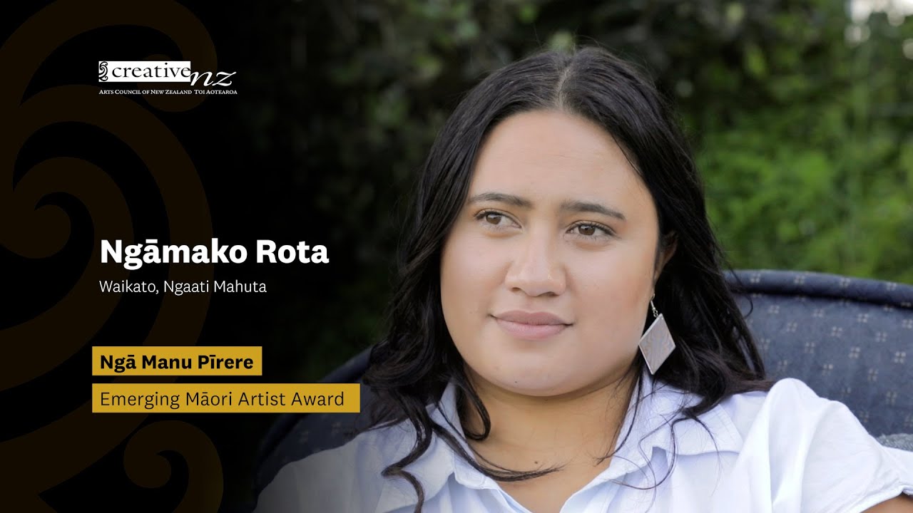 Ngāmako Rota | Te Waka Toi Awards 2022 - YouTube
