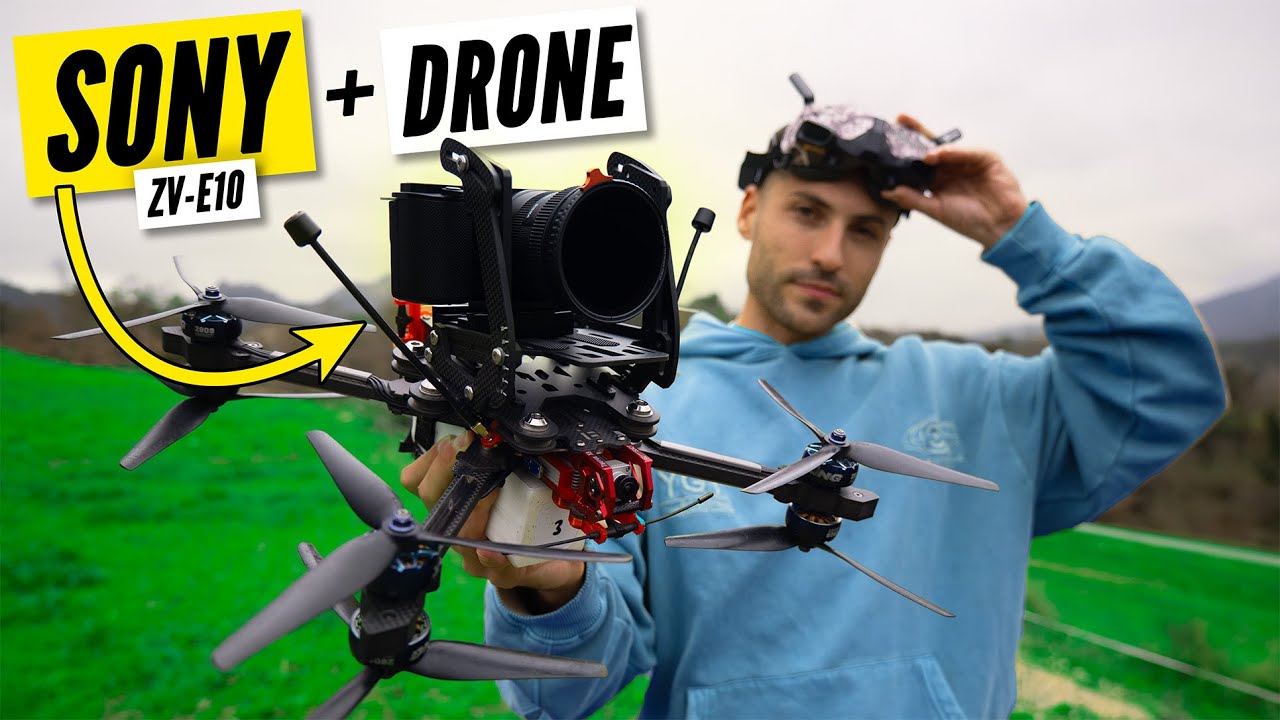 Probando mi cámara Sony en un dron gigante FPV - YouTube