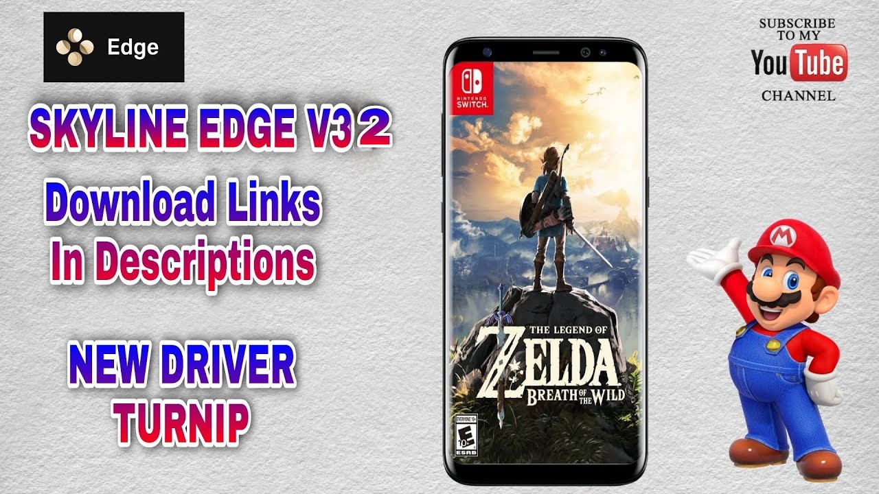 SKYLINE EDGE V32 Mali GPU IMPROVEMENT TEST ZELDA BOTW #skyline - YouTube