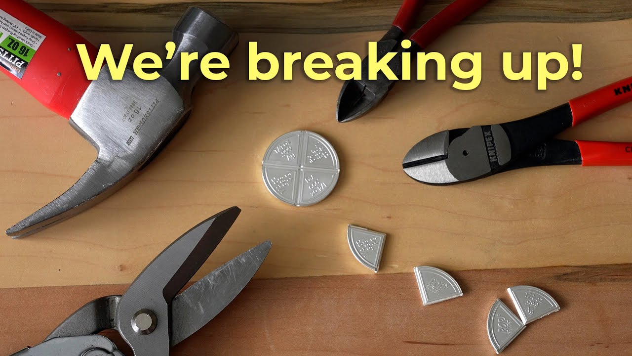 Can we BREAK IT into 4 Pieces? JM Bullion Pop Silver Coin - YouTube