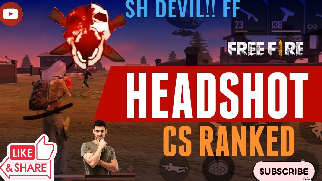 CS RANKED HEADSHOT | SH DEVIL!! FF | #youtube #freefire - YouTube
