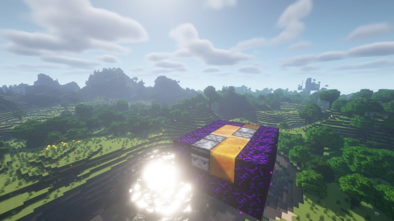 An air vehicle that transports you in the sky Minecraft - YouTube