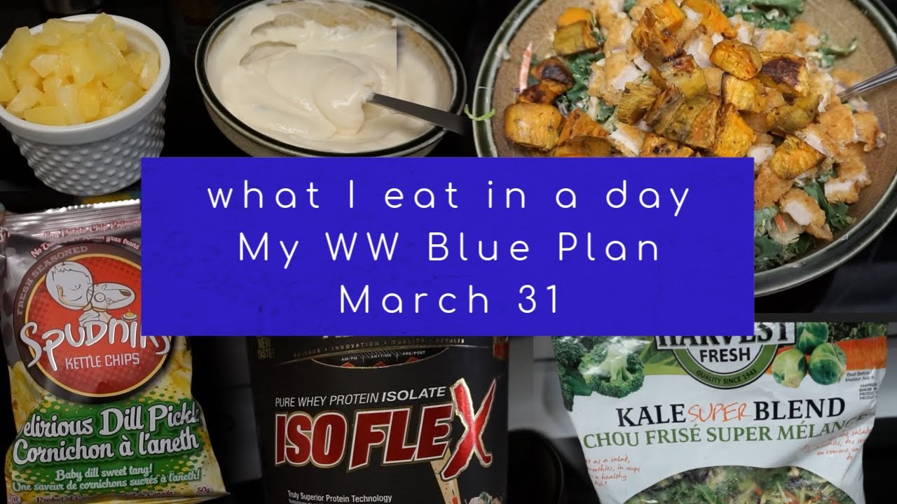 What I Eat in a Day on My WW Blue Plan (Weight Watchers) - March 31st ...