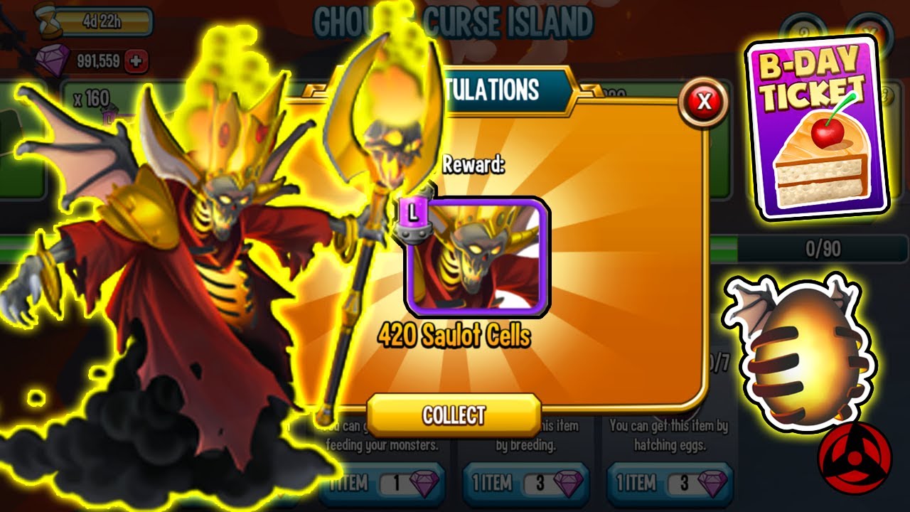 🔴Monster Legends: Saulot get egg Rank 5 🔥 Ticket review combat level ...